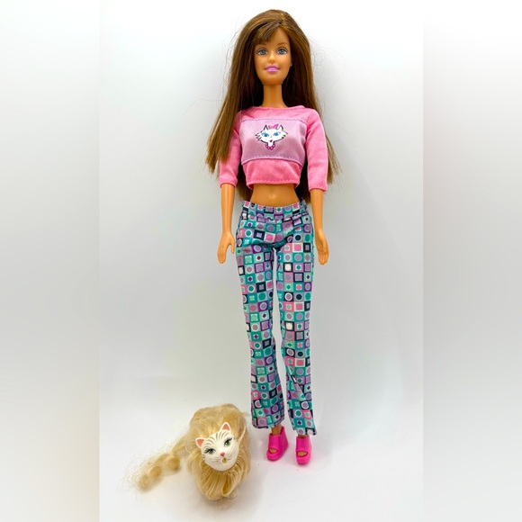 Toys | Barbie Kitty Fun Teresa Doll Marshmallow Cat Set 200 Mattel ...
